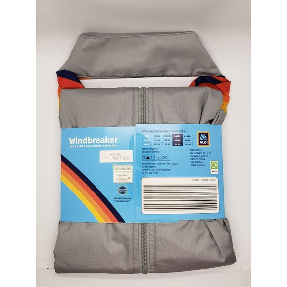 Aldi | Jackets & Coats | Aldi Gear Windbreaker 223 Light Gray Mens ...